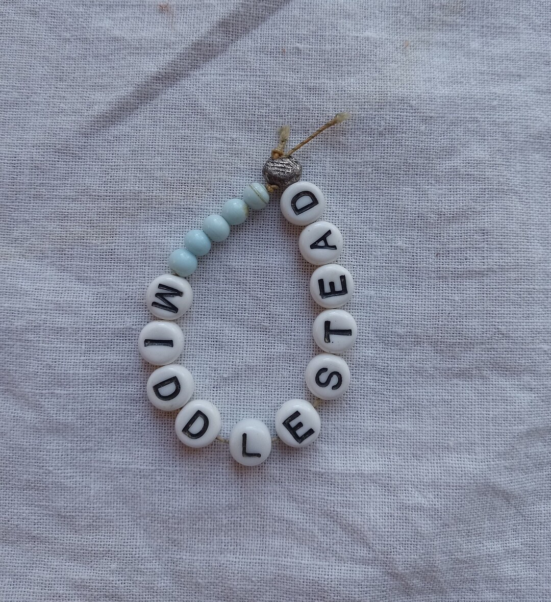 Vintage Baby Hospital Identification Beads/11 Letter Beads, 5 Blue ...