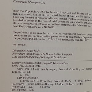 Crow Dog Four Generations of Sioux Medicine Men/leonard Crow Dog ...