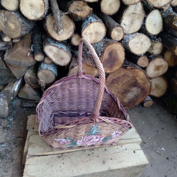 Decoupage Basket - Etsy