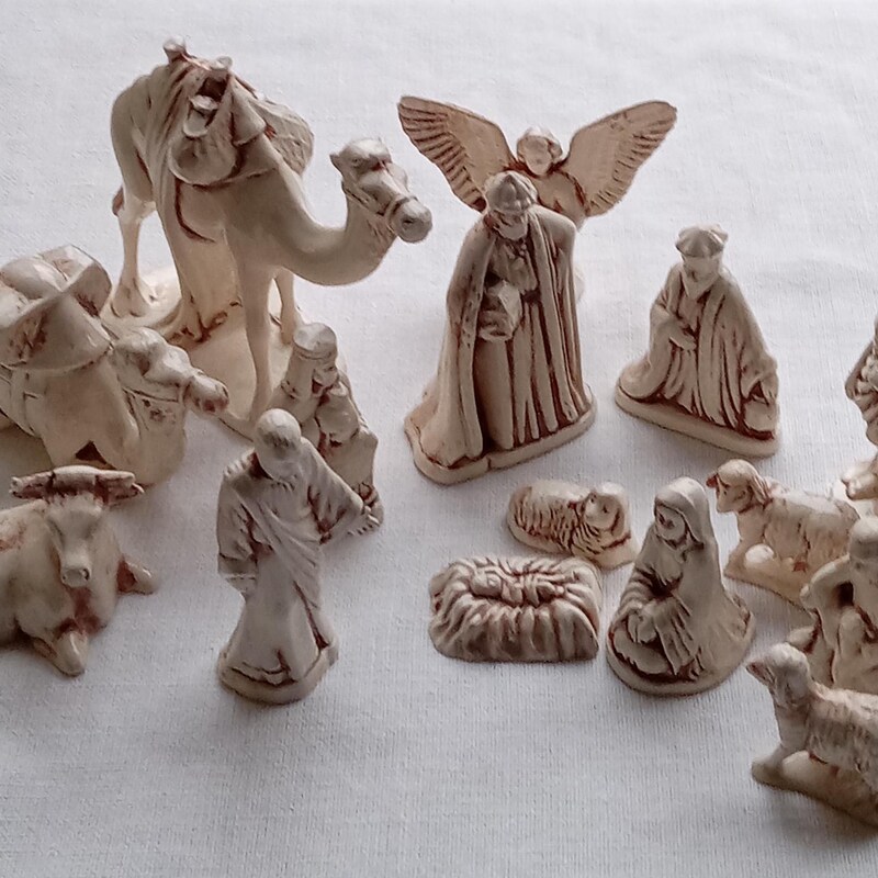 Ceramic Nativity Set - Etsy