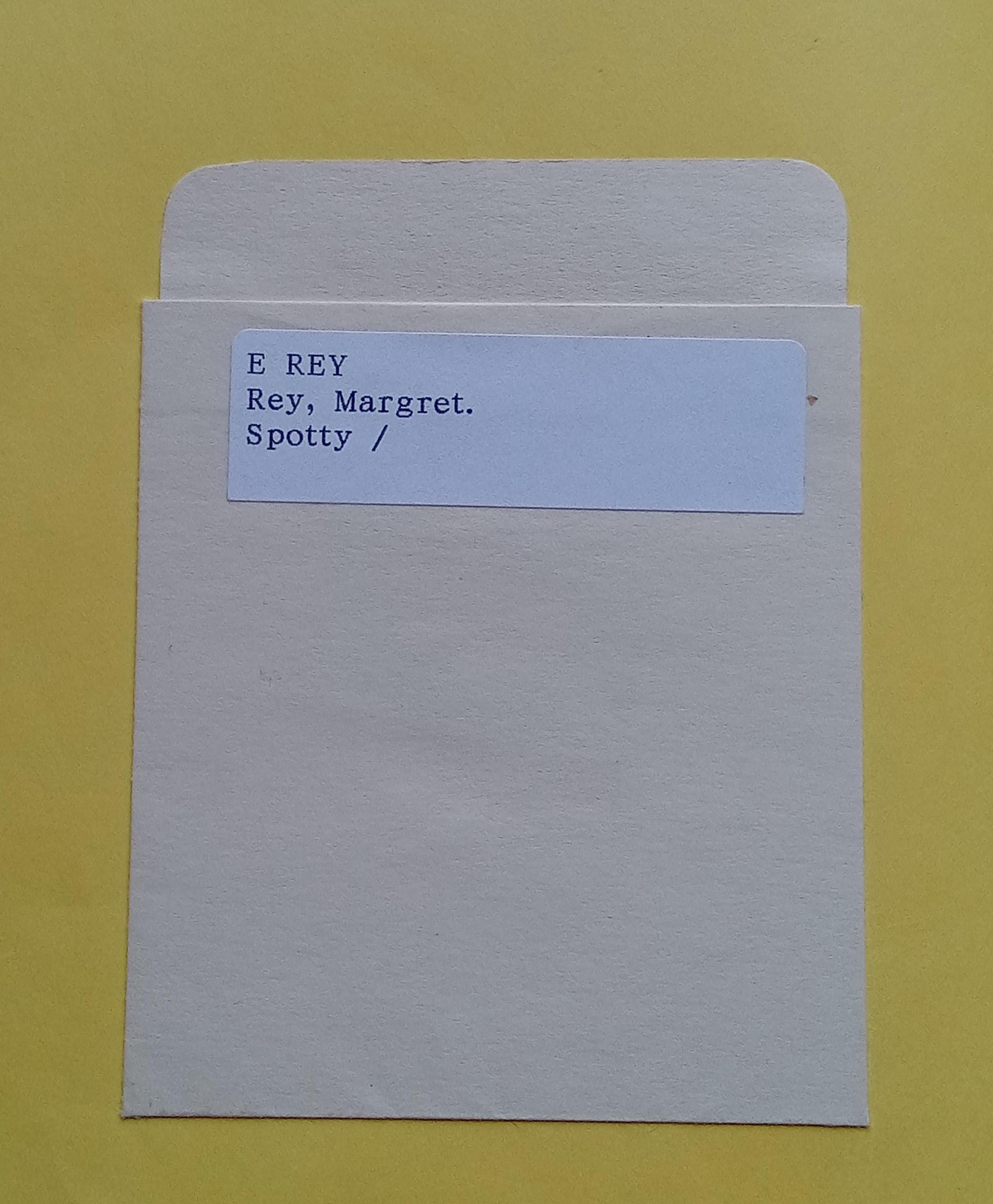 Spotty Margret Rey, H.A. Rey/spotty the Rabbit/vintage Ex-library ...