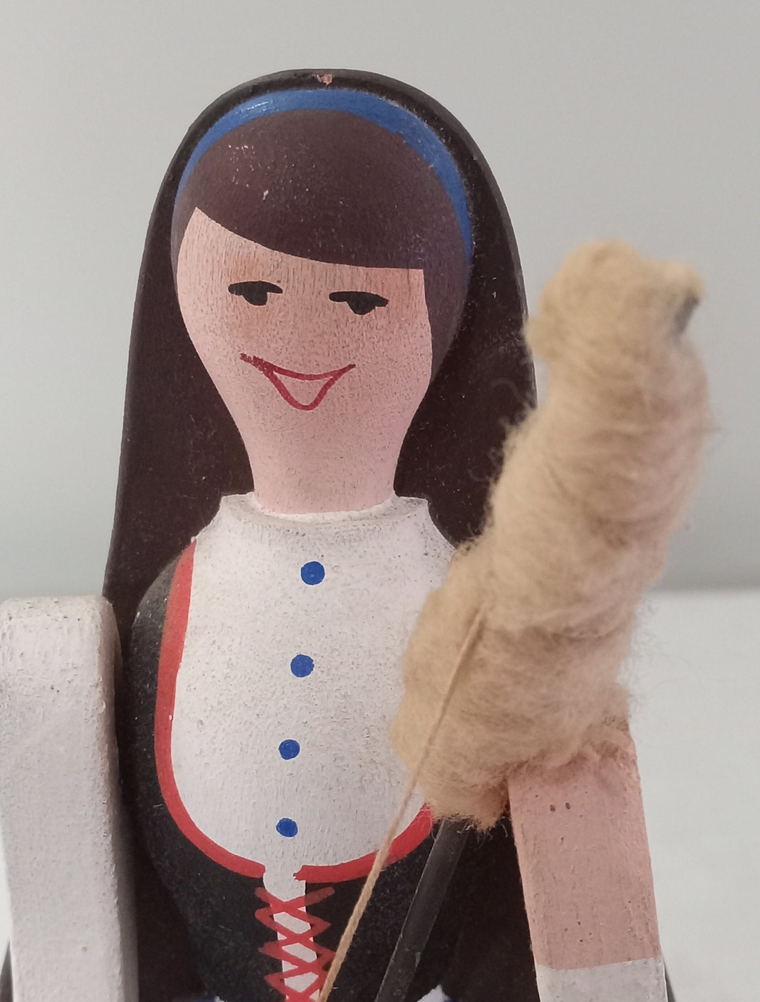 Thomas De Mello Folk Art Figurine/wood Made in Portugal/marked BY Tom ...
