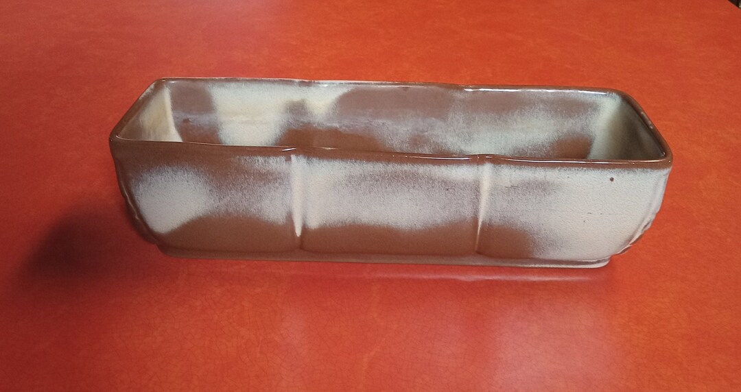Frankoma Planter 15/desert Gold/rectangular Heavy Planter/mid Century ...