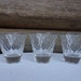 Double Shot Glasses, Trio of Three, Weighted Bottom, Diamond Pattern ...