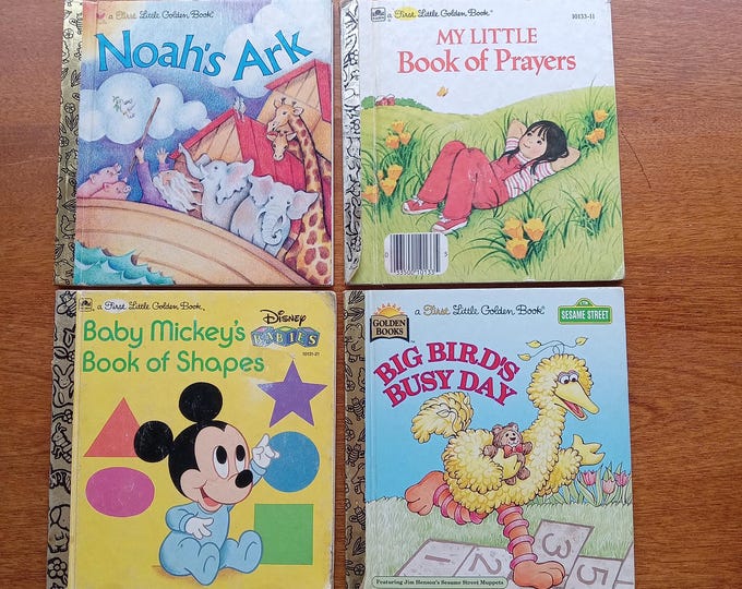 First Little Golden Books/small Books for Toddlers/set of 4/collectable ...