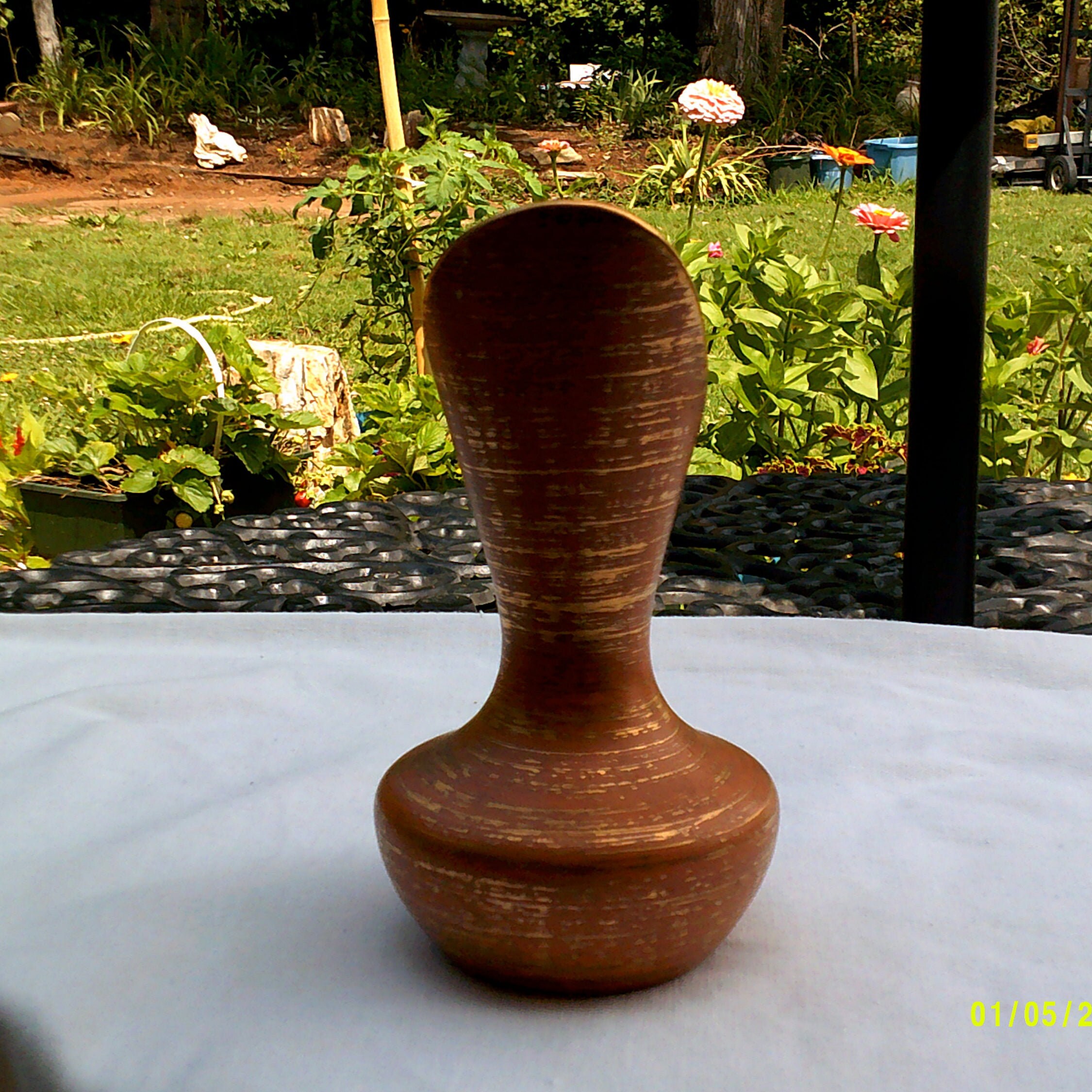 Royal Haeger Gold Tweed Coral Vase/nine Inches Tall /#413 Haegar ...