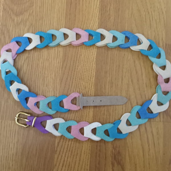 Leather Link Belt - Etsy