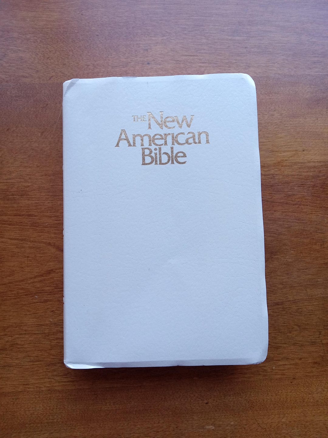 The New American Bible/catholic Bible/ White Leatherette Cover ...