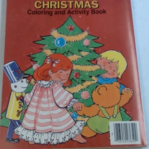 Christmas Coloring and Activity Book/color Jumbo/1989/perforated Pages ...