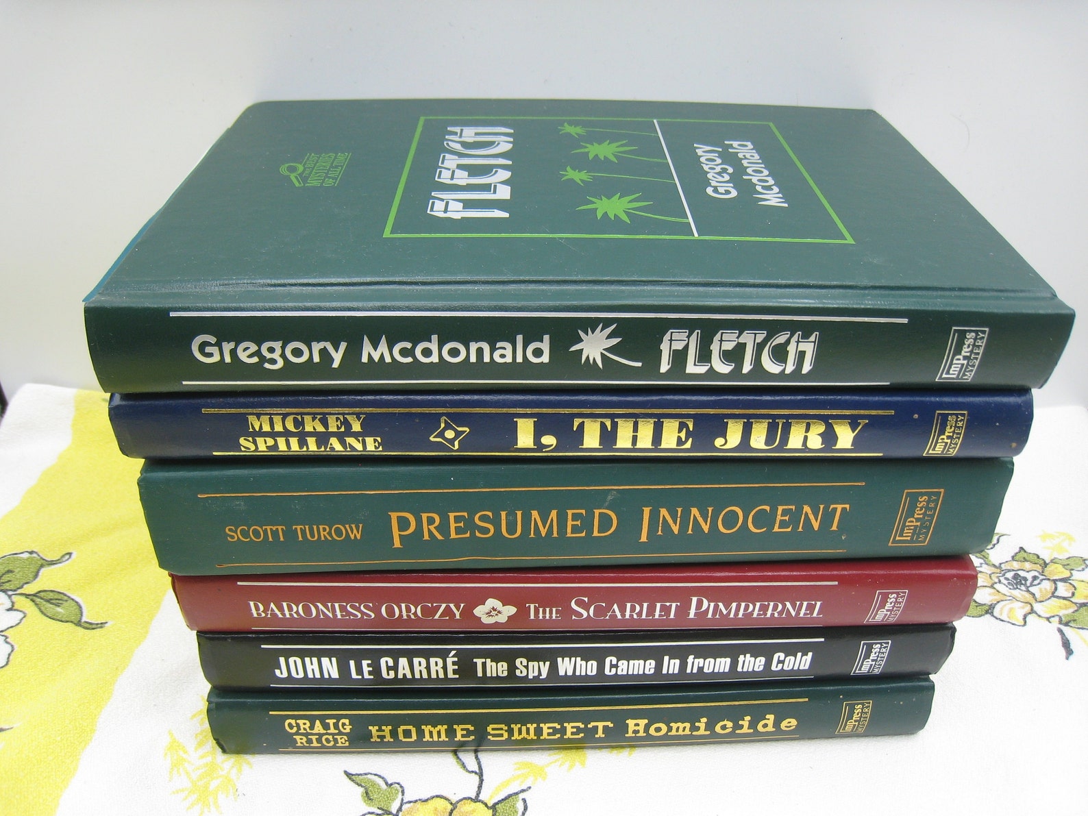 Impress Mysteries/decorative Mystery Books/set of Six Books/ Metallic ...