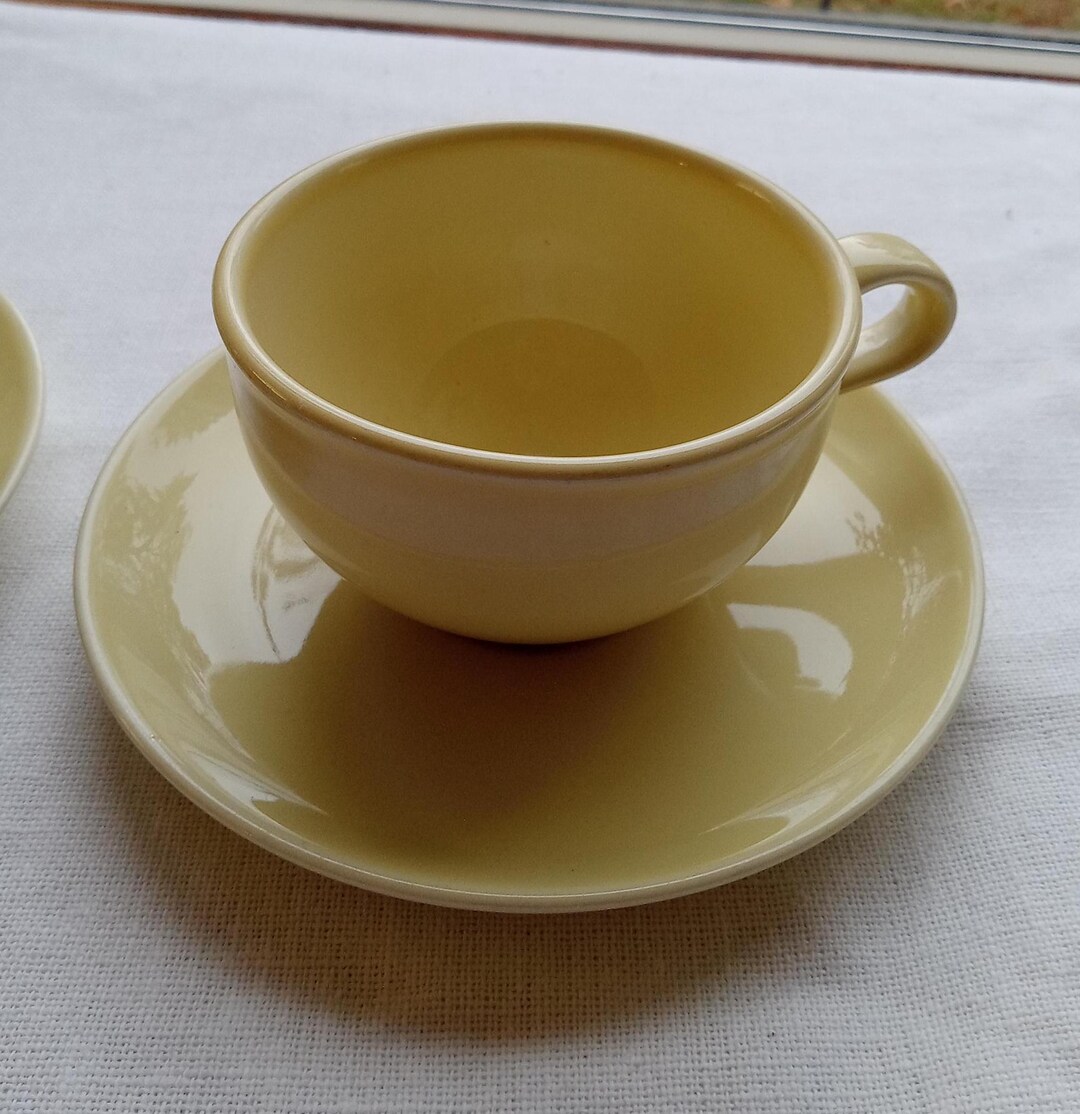 Russel Wright Cup and Saucer/iroquois Lemon Yellow/price for 1 Set, 2 ...