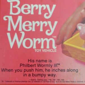 Berry Merry Worm/toy Vehicle/strawberry Shortcake/unopened Box/kenner ...