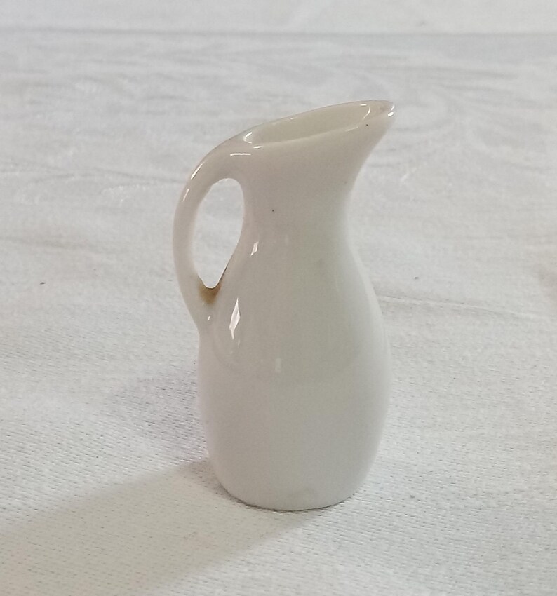 Miniature Pitcher/ewer/doll House China/fairy Garden/tiny Pitcher/gift ...