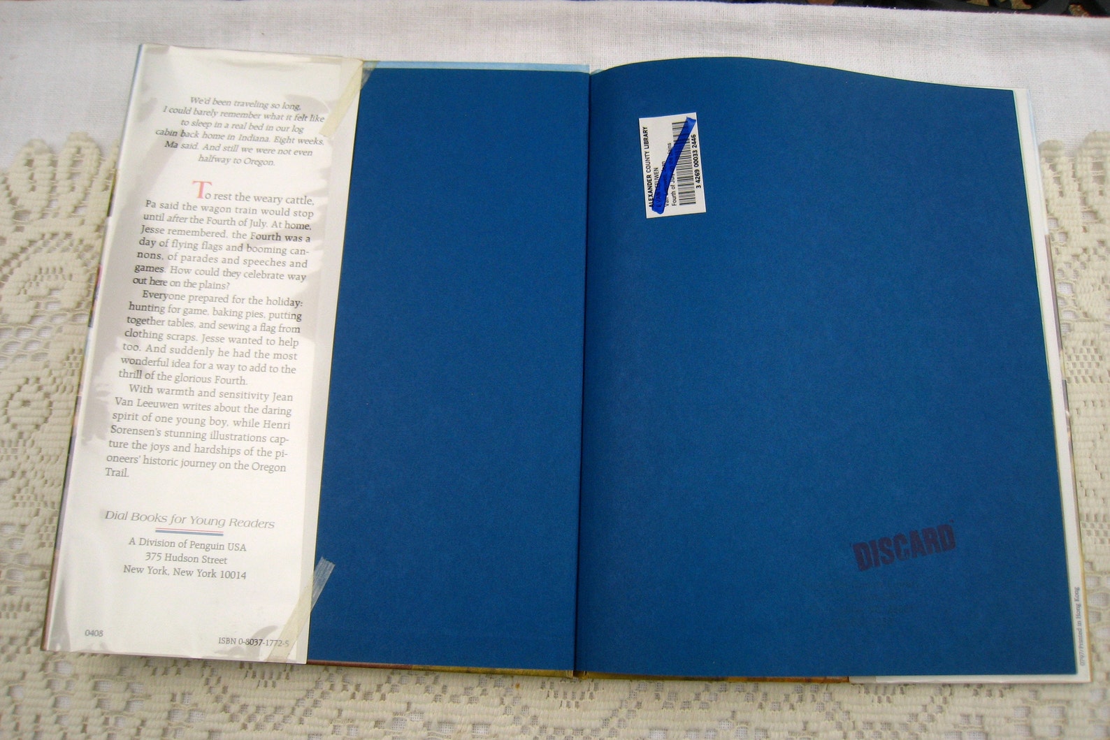 A Fourth of July on the Plains/jean Van Leeuwen/oregon Trail - Etsy