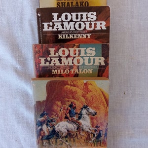 Louis L'amour/vintage Westerns/bantam Paperbacks/set of Four Books ...