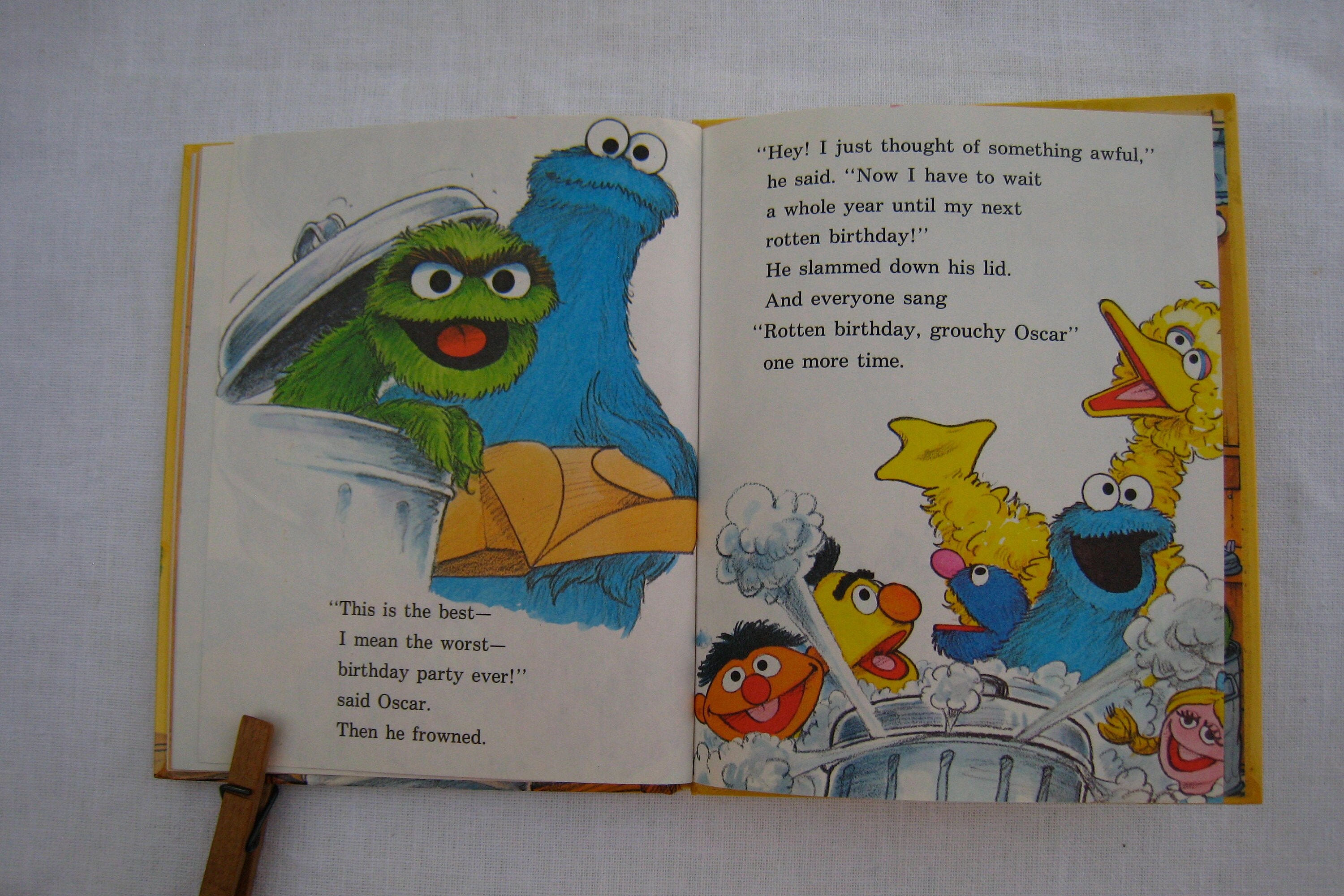 Oscar's Rotten Birthday/Dan Elliott/Sesame Street | Etsy