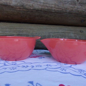 Aztec Melmac, Creamer and Sugar Bowl Set, Orange/red Salmon, Mid ...