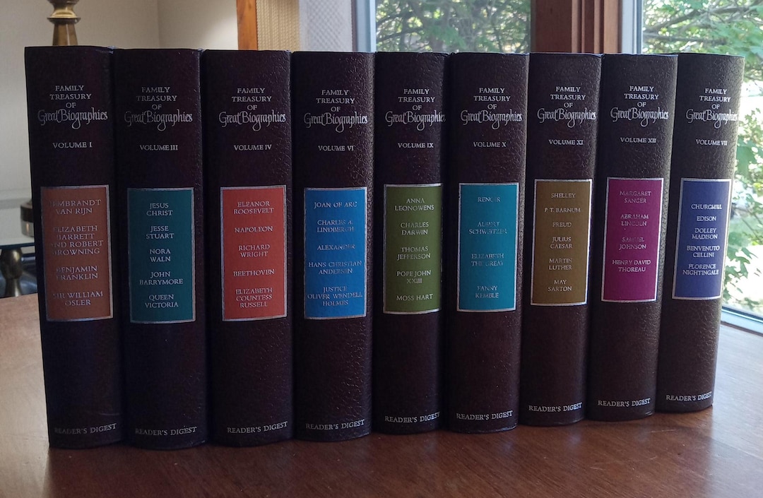 Readers Digest Family Treasury of Great Biographies/nine Volumes, 43 ...