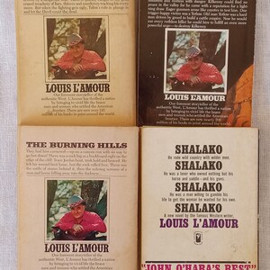 Louis L'amour/vintage Westerns/bantam Paperbacks/set of Four Books ...