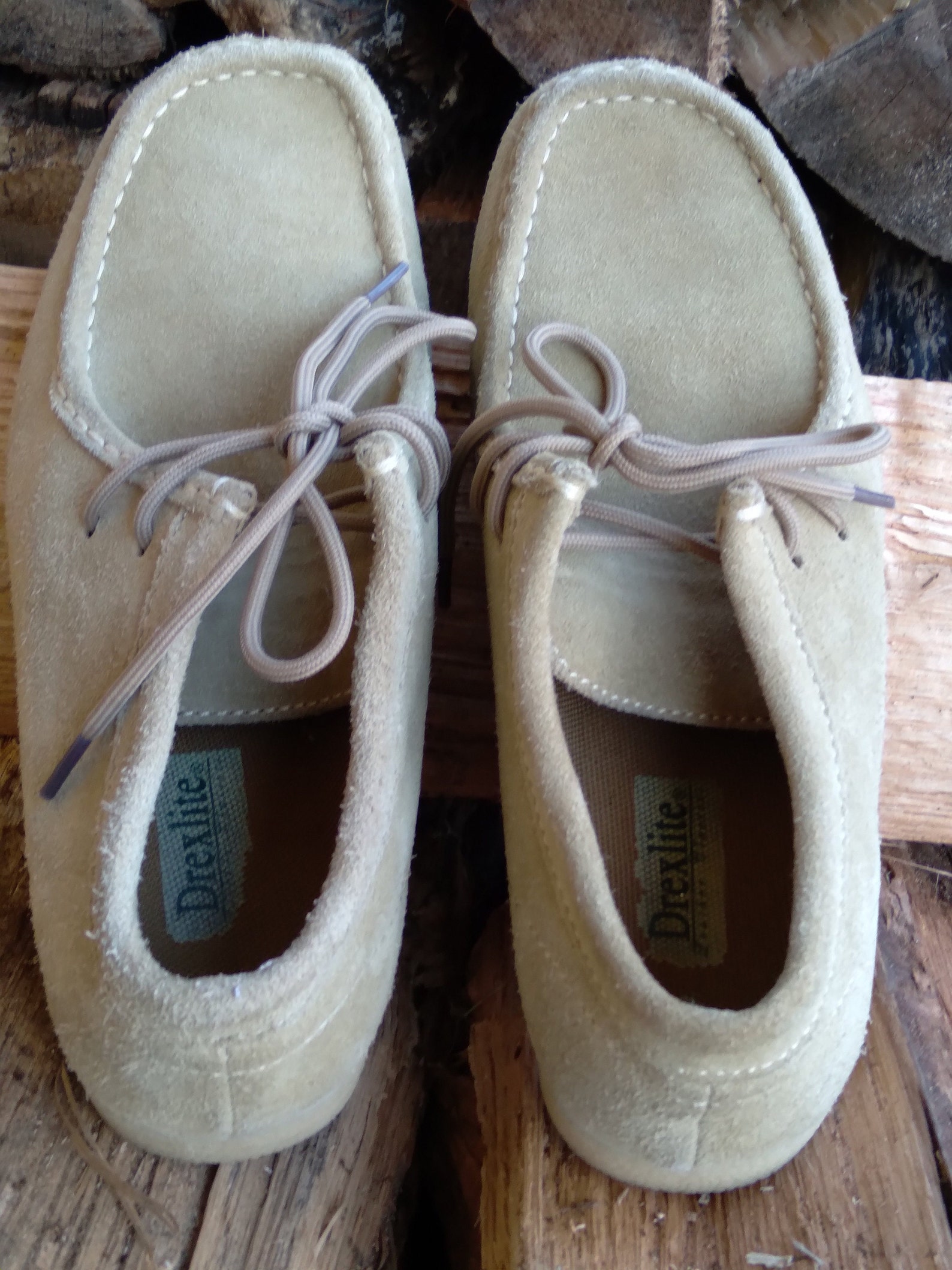 Drexlite Leather Classic Chukka Boots/suede/crape Soles/size 9.5 M ...