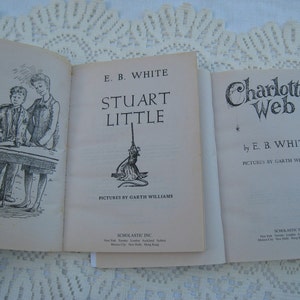 Charlotte's Web/stuart Little/e.b. White/pair of Paperbacks/summer ...