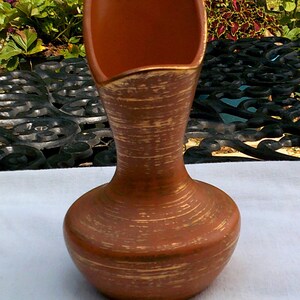 Royal Haeger Gold Tweed Coral Vase/nine Inches Tall /#413 Haegar ...
