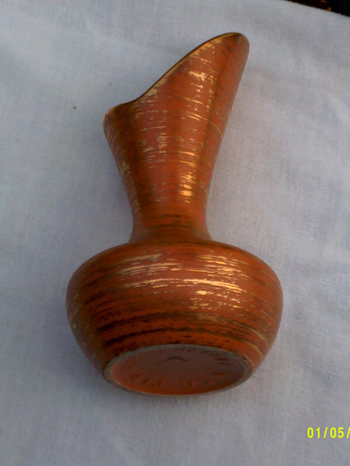Royal Haeger Gold Tweed Coral Vase/nine Inches Tall /#413 Haegar ...