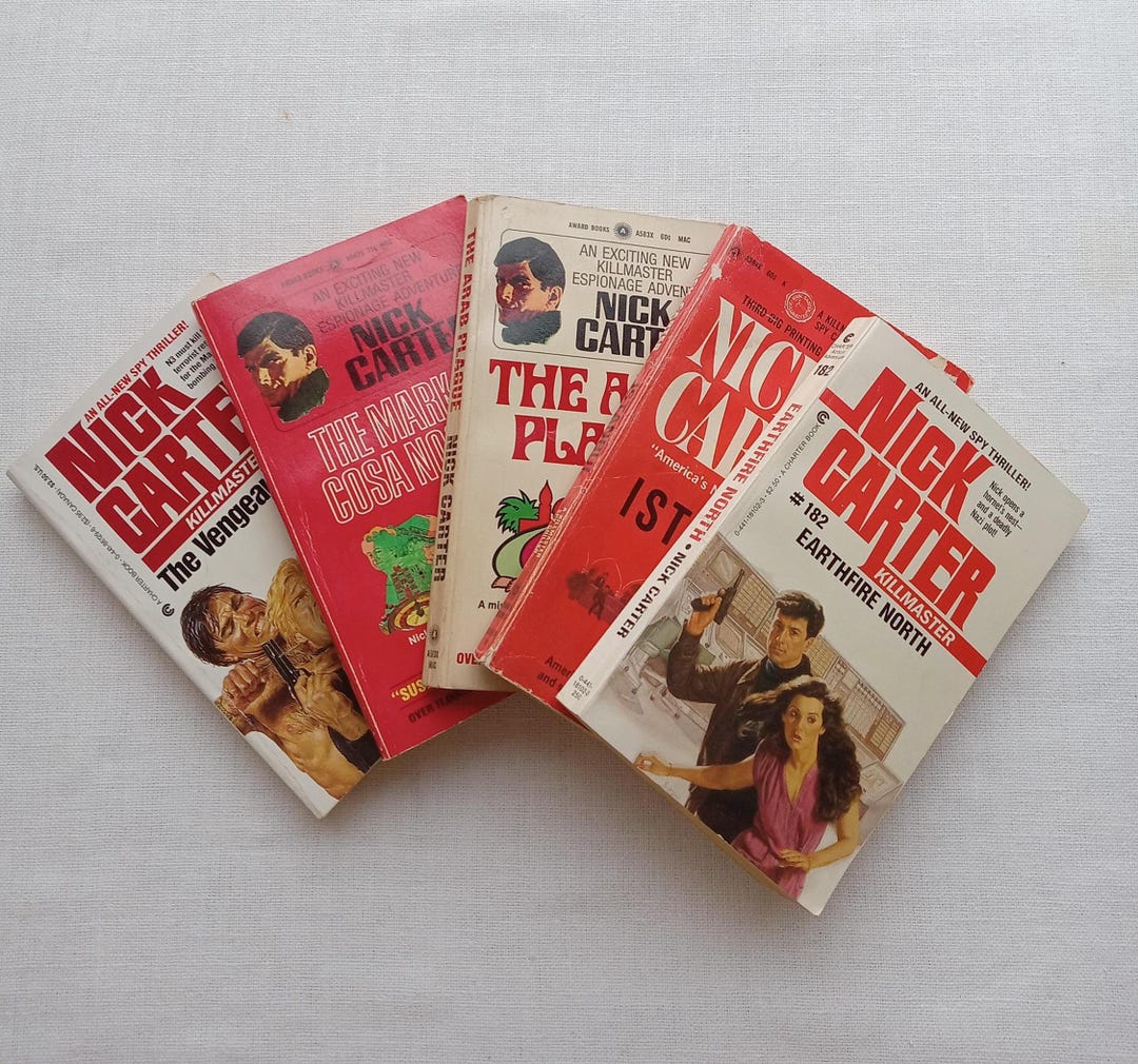 Nick Carter Killmaster Espionage Adventure Novels/paperback Award Books ...