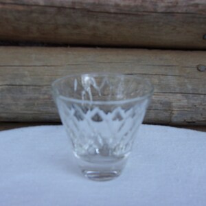 Double Shot Glasses, Trio of Three, Weighted Bottom, Diamond Pattern ...