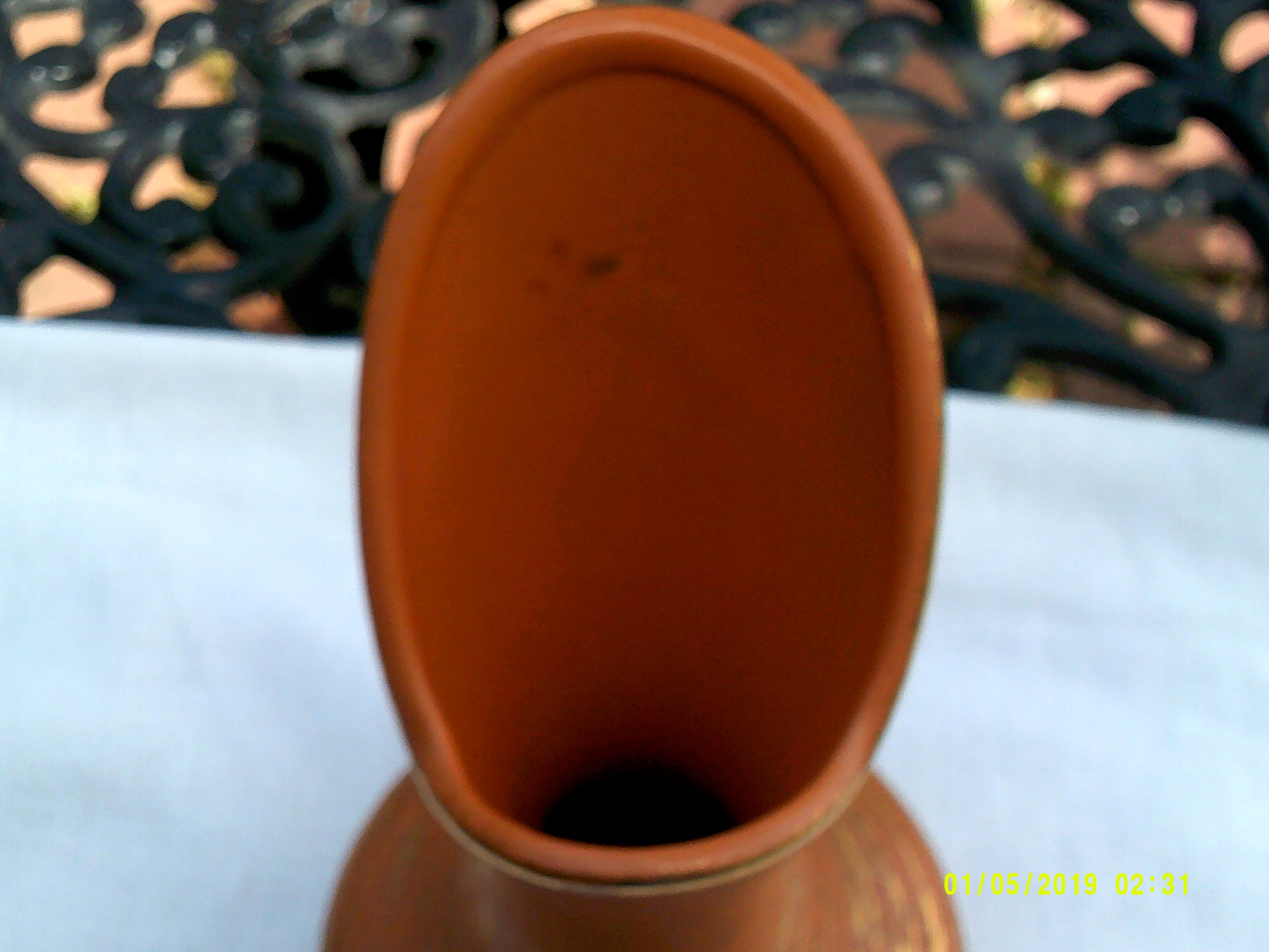Royal Haeger Gold Tweed Coral Vase/nine Inches Tall /#413 Haegar ...