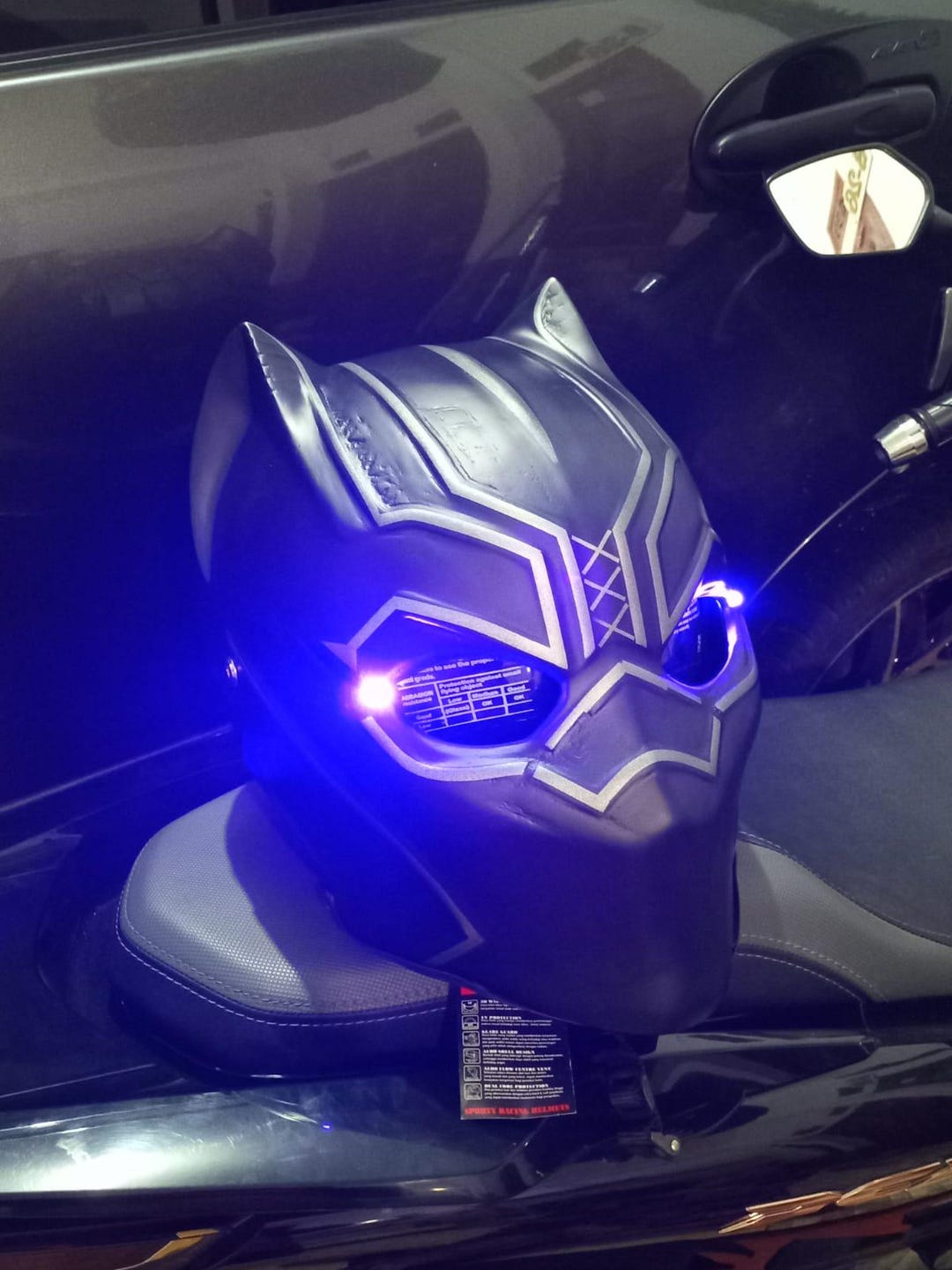 Predator Helmet Black Panther for Ride Motorcycle and Christmas Gift - Etsy