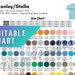 Stanley/stella Color Chart and Size Chart, STTU755 Stanley Stella ...