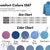 Editable Comfort Colors Color Chart color Only Can Be Used With Most ...