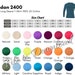 EDITABLE Bella Canvas 3001Y Color and Size Chart BC3001Y - Etsy