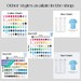 Editable Gildan 2000 Color Chart and Size Chart, Gildan Adult Unisex ...