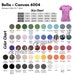 Editable Bella Canvas 6004 Color Chart and Size Chart, BC6004 Women's ...