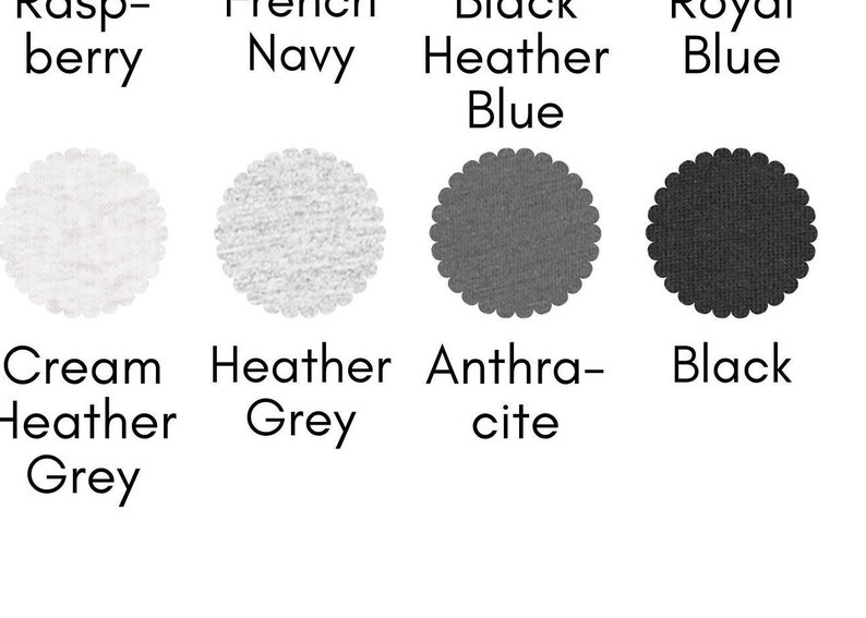 Stanley/stella STTW023 Color Chart and Size Chart Stanley - Etsy