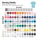 Stanley/stella Color Chart and Size Chart, STTU755 Stanley Stella ...