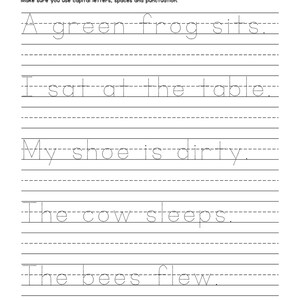 Bundle Handwriting Worksheets, Sight Words Printable Tracing Sheet ...