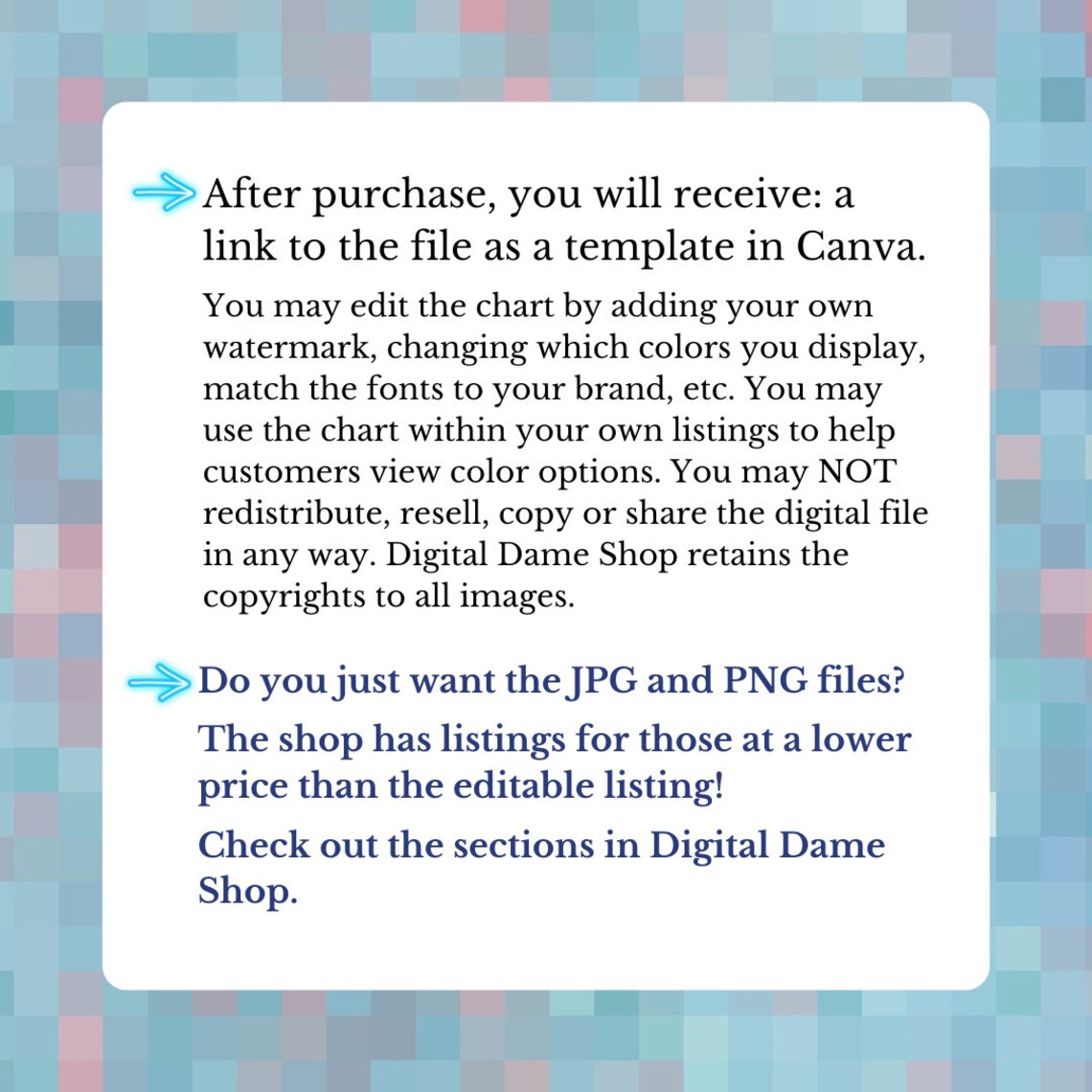 Editable Bella Canvas 6004 Color Chart and Size Chart, BC6004 Women's ...