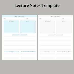 Law Student Note-taking Bundle - Digital or Printable Templates for ...