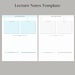 Law Student Note-taking Bundle - Digital or Printable Templates for ...