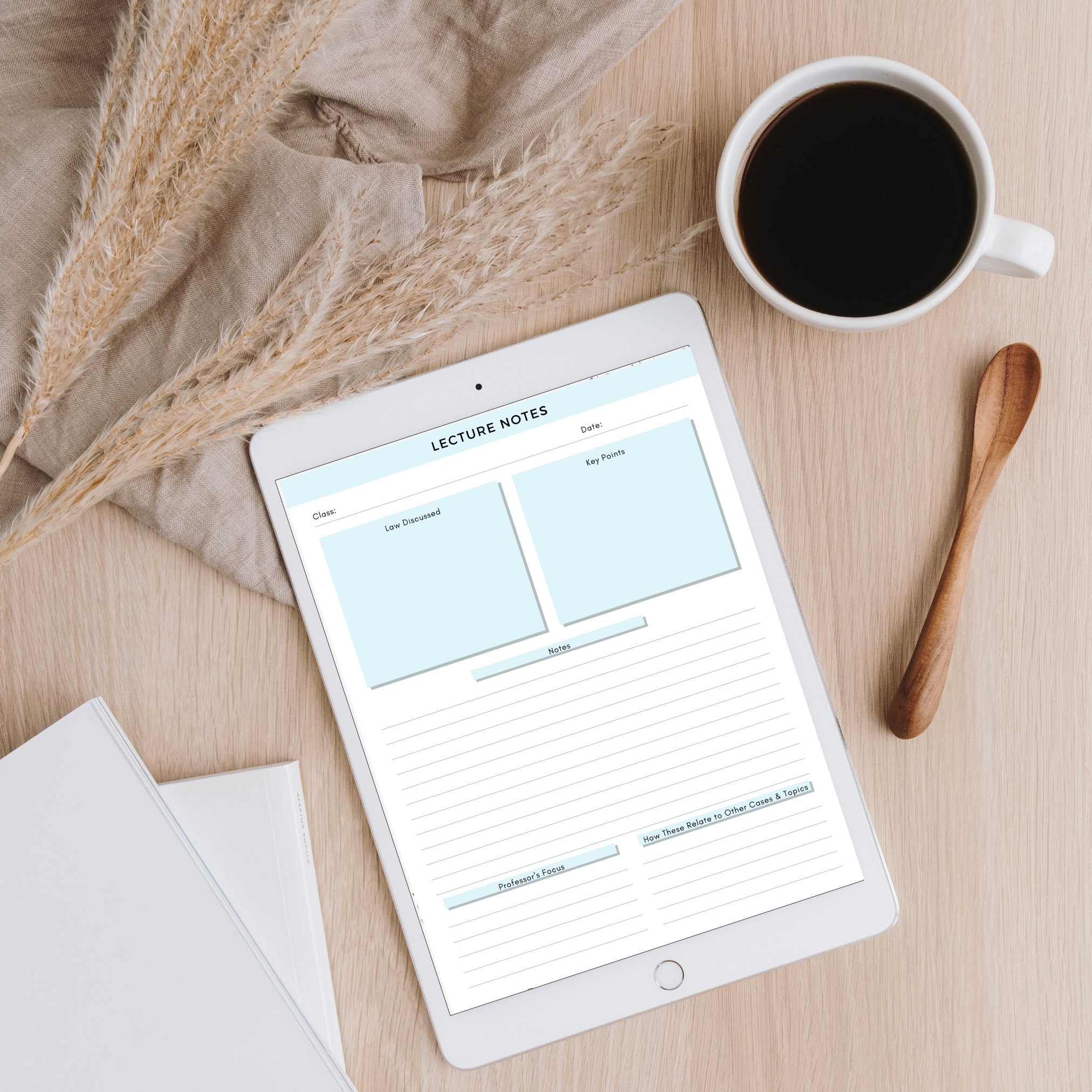 Law Student Note-taking Bundle - Digital or Printable Templates for ...