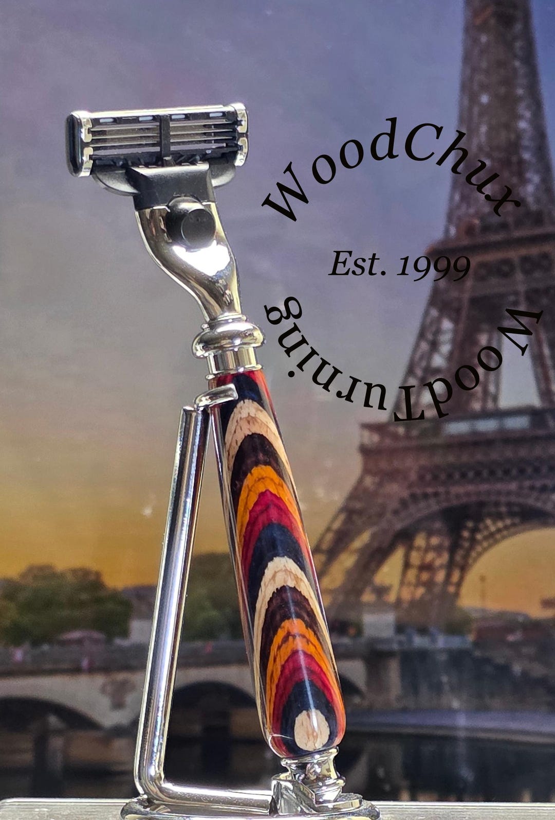 Handmade Spectraply Wood Shaving Razor SEE VIDEO 1064a - Etsy