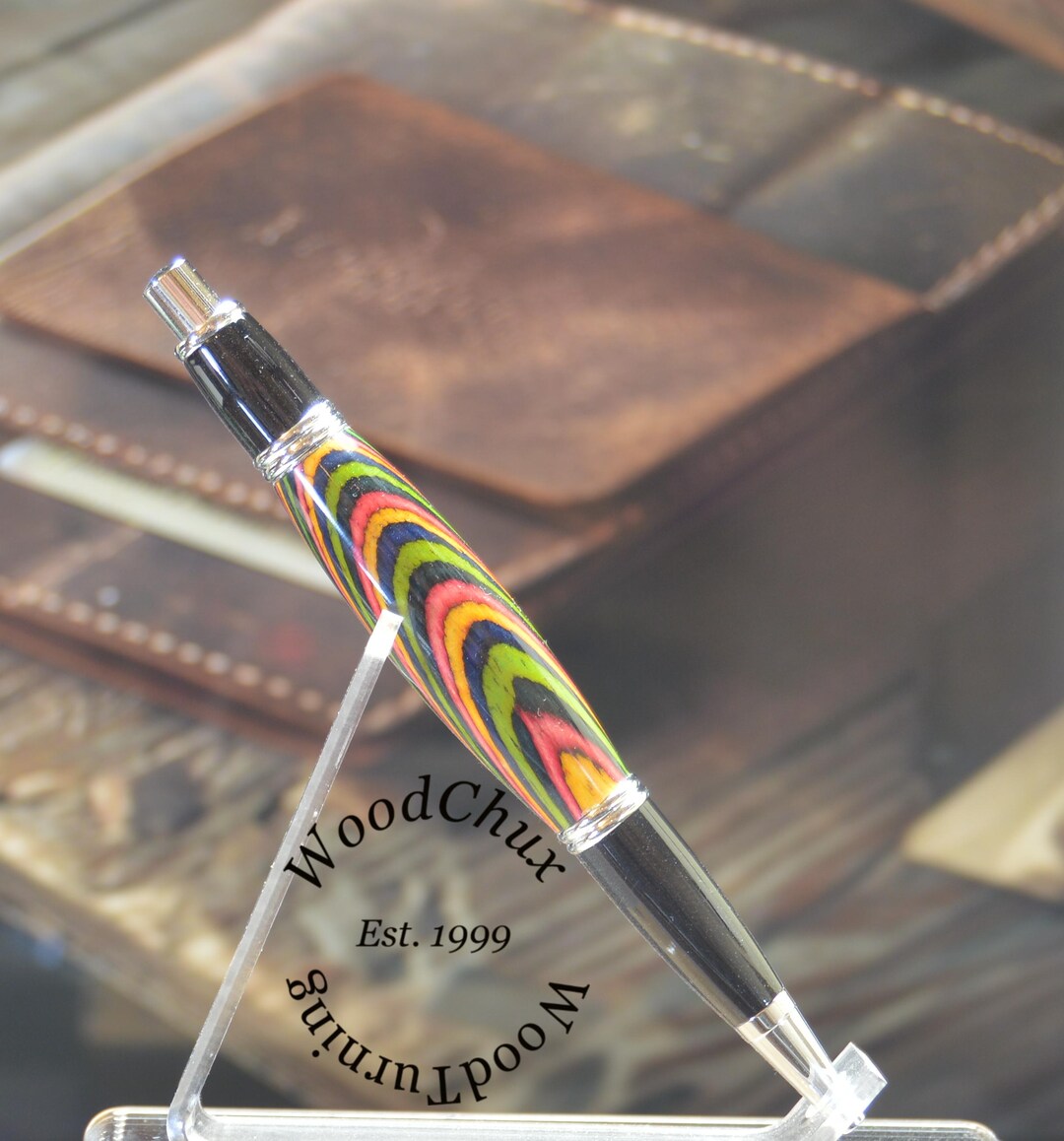 Pen Pens Handmade Rollerball Writing Spectraply Wood Gatsby Click USA ...