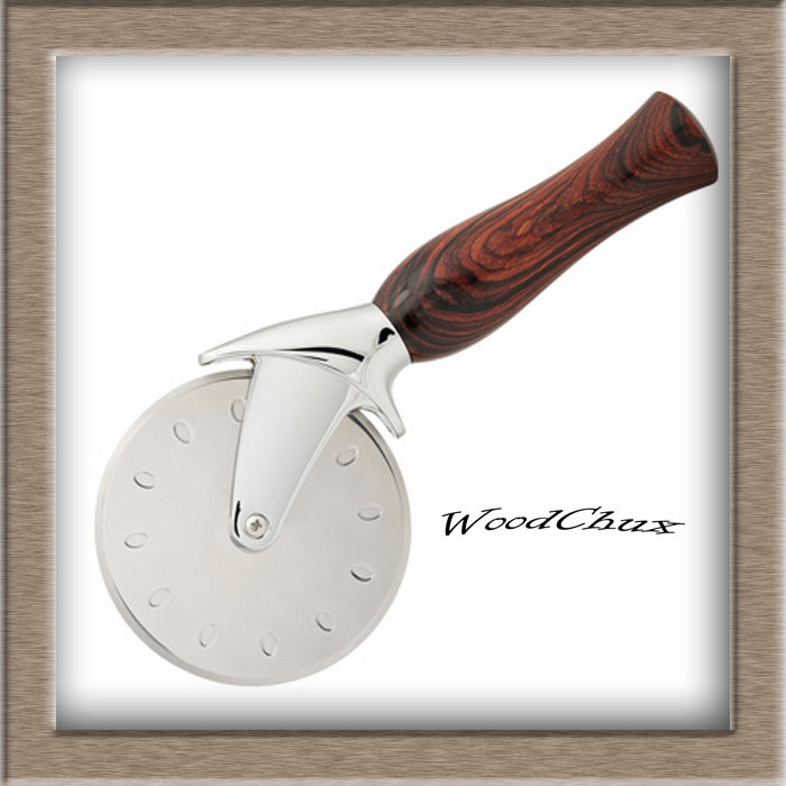 Artisan Premium Pizza Cutter Kit Stainless Steel Kit Woodturning Lathe ...