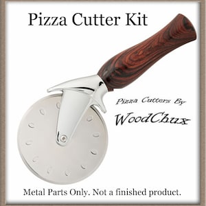 Artisan Premium Pizza Cutter Kit Stainless Steel Kit Woodturning Lathe ...