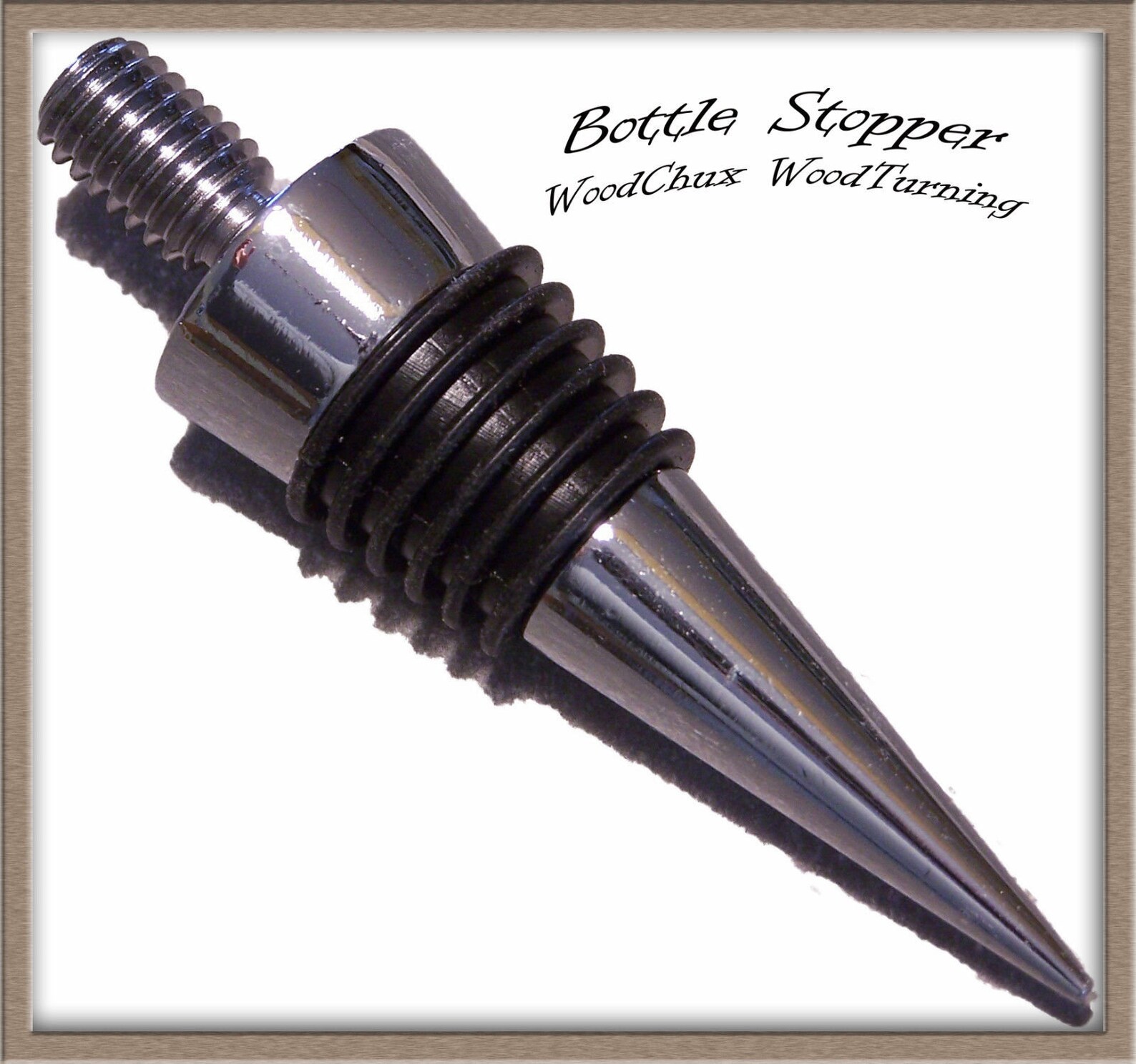 Bottle Stopper Starter Kit 10 Cone 10 Teardrop Triple Chrome Plated ...