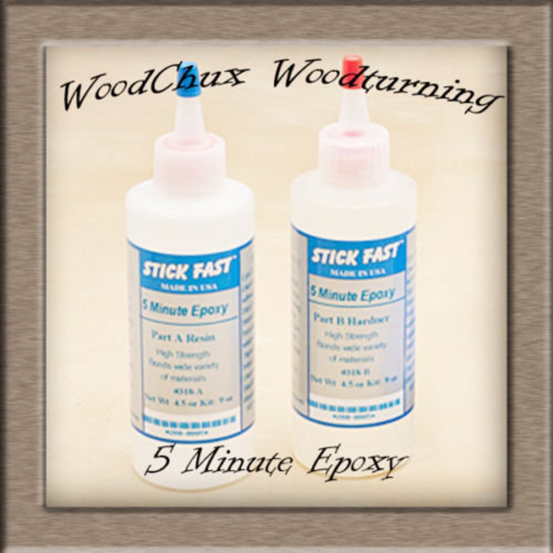 Epoxy Stick Fast 5 Minute 9 Oz Glue Kit Wood Turning Lathe Woodturning ...