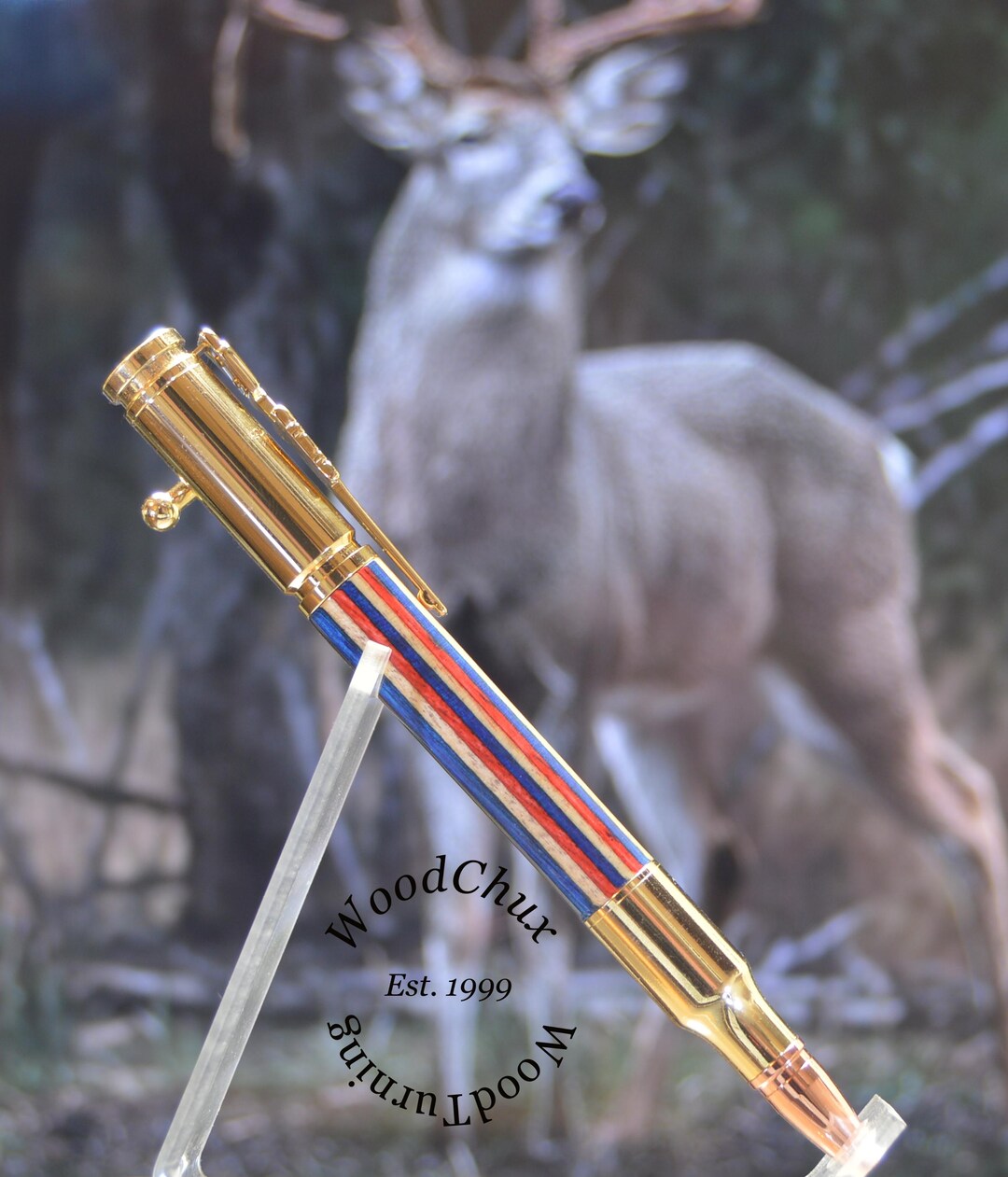 Pen Handmade Spectraply Wood Bolt Action Hunting Beautiful Pens SEE ...
